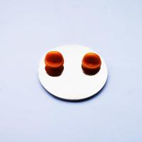 China Custom Round Hard Enamel Pin Numeral 10 Silver 1.5 Inch Double Posts Rubber Clutch for sale