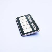 China Custom Hard Enamel Lapel Pin Iron Silver Finish Azkaban Prison Theme Butterfly Clutches 2 Posts for sale