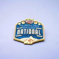 China School Association Customized Lapel Pins Die Casting With Embossed Back Texts for sale