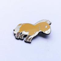 China Custom 45mm Black Nickel Zinc Alloy Die Cast Hard Enamel Lapel Pins Double Posts for sale