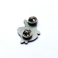 China Custom 40mm Hard Enamel Lapel Pins Disney Cinderella Theme Pearl Color Double Posts for sale