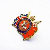 China Gold Zinc Alloy Knight Custom Hard Enamel Pins 1.5 Inch Die Cast Lapel Pins for sale