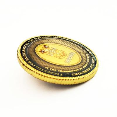 China Custom 50mm Round Metal Coin with Translucent Enamel 3D and Epoxy Dome for sale