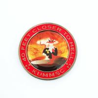 China Die Cast Black Nickel Finish Zinc Alloy Metal Coins 45mm Round Collectible Munitions Squadron for sale