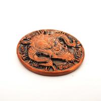China Round Zinc Alloy Metal Coins 1.75 Inch Antique Copper Finish 7 Deadly Sins Design for sale