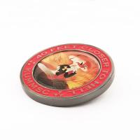 China Die Cast Black Nickel Finish Zinc Alloy Metal Coins 45mm Round Collectible Munitions Squadron for sale