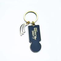 China Custom Stamped Iron Keychain 60mm 2mm Thick Epoxy Coated Soft Enamel Long Lashes Design for sale