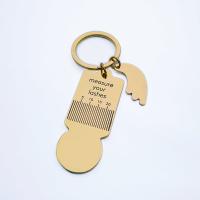 China Custom Stamped Iron Keychain 60mm 2mm Thick Epoxy Coated Soft Enamel Long Lashes Design for sale