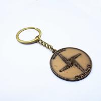 China Brigidine College Alumni Souvenir Zinc Alloy Die Cast Keychain 40mm Antique Gold for sale