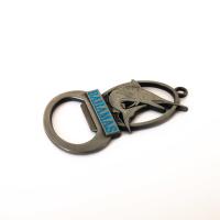 China Bahamas Soft Enamel Zinc Alloy Bottle Opener 56x35mm Antique Silver Tourist Gift for sale