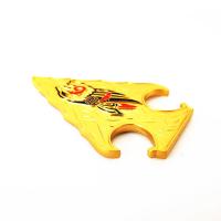 China Matte Gold Zinc Alloy Diecast 3D US Navy Bottle Opener 3x2 Inches Soft Enamel for sale