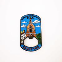 China Zinc Alloy Diecast Bottle Opener 63x35mm Soft Enamel Classic D.E.A. Design for sale