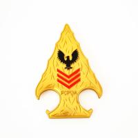 China Matte Gold Zinc Alloy Diecast 3D US Navy Bottle Opener 3x2 Inches Soft Enamel for sale