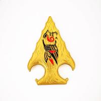 China Matte Gold Zinc Alloy Diecast 3D US Navy Bottle Opener 3x2 Inches Soft Enamel for sale