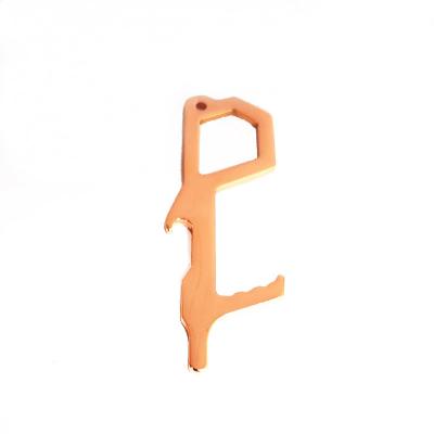 China Zinc Alloy Multi Functional Bottle Opener 91mm Copper Finish Diecasting for sale