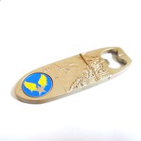 China 3D Air Force Zinc Alloy Bottle Opener 100mm 8mm Thick Matte Nickel Finish Diecast for sale
