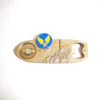 China 3D Air Force Zinc Alloy Bottle Opener 100mm 8mm Thick Matte Nickel Finish Diecast for sale