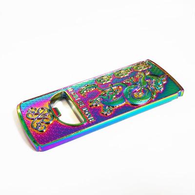 China Diecast Zinc Alloy Military Bottle Opener 100mm 3D USN Rainbow Finish for sale