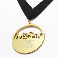 China Die Cast Zinc Alloy 5K Running Metal Medal Round 2.5 Inch Hollow Out Design for sale