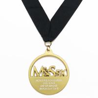 China Die Cast Zinc Alloy 5K Running Metal Medal Round 2.5 Inch Hollow Out Design for sale
