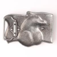 China 3D Eagle Antique Silver Zinc Alloy American Flag Belt Buckle 95x70mm for 4cm Belt for sale