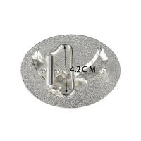 China Oval Two Tone American Pride Belt Buckle for 4cm Wide Belt Zinc Alloy Die Cast for sale