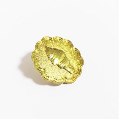China 1 Inch Custom Die Struck Metal Lapel Pin Zinc Alloy Gold Plating Ice Cream Design for sale