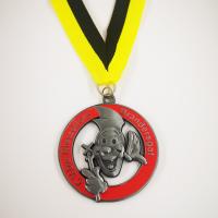 China Zinc Alloy 3D Carnival Medal Black Nickel Plating H58xW58mm for German Celebration for sale