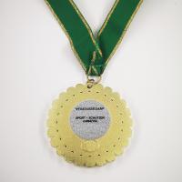 China 3D Carnival Celebration Medal Zinc Alloy 60mm with Gold Plating and Ribbon for sale