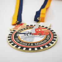 China Zinc Alloy Prince Carnival Medal Gold Plating Soft Enamel H85xW75mm Diecast for sale