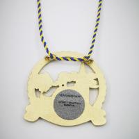 China Gold Plated Carnival Medal 80mm 3D Design with Cord Attachment Zinc Alloy Diecast for sale