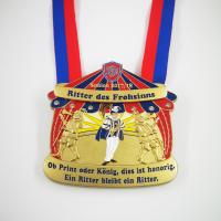 China Commemorative Carnival Session Medallion Gold Plating With Back Stamp for sale