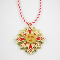 China 3D Diecast Zinc Alloy Carnival Medal 62mm Gold Plated Soft Enamel with Epoxy Colors for sale