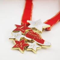 China Gold Plated 2D Carnival Medal Soft Enamel Custom Die Cast Medals H80xW60mm for sale