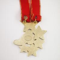 China Gold Plated 2D Carnival Medal Soft Enamel Custom Die Cast Medals H80xW60mm for sale