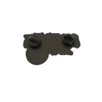 China Custom 2 Inch Iron Soft Enamel Glitter Baseball Lapel Pin with Black Rubber Clutch for sale