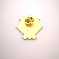 China Gold Finish Soft Enamel Epoxy Domed Horse Race Champion Lapel Pin 35x35mm for sale