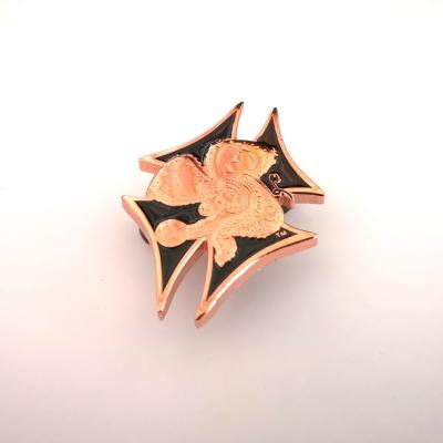 China Custom 3D Rat Copper Finished Soft Enamel Bike Show Lapel Pin 1.5 Inch for sale