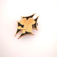 China Custom 3D Rat Copper Finished Soft Enamel Bike Show Lapel Pin 1.5 Inch for sale
