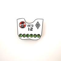 China Custom Black Dye Finish Football Game Collectible Lapel Pin 45x35mm Iron Soft Enamel for sale