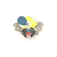China NYE Run Diecast Custom Soft Enamel Glitter Lapel Pin With Sequential Number Back for sale