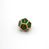 China 7pcs Zinc Alloy Metal Dice Set 14mm High Durability Copper Plating for Tabletop Games DnD for sale