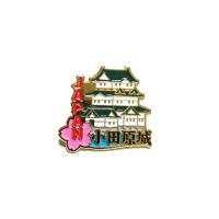 China Custom Iron Metal Soft Enamel Pin Souvenir 27mm Gold Electroplated for Japan Tour for sale