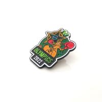 China Custom 35mm Olympic Sport Soft Enamel Lapel Pin with Butterfly Clutch for sale
