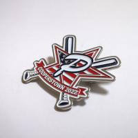 China Custom Soft Enamel Lapel Pin 2 inch Nickel Finishing Baseball Team Cooperstown for sale