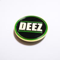 China Round Zinc Alloy 3D Deez Nut Challenge Coin 2.5 Inch Gold Finish UV Printed for sale