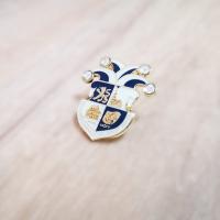 China Custom 25mm Soft Enamel Lapel Pin with Epoxy Coating Iron Carnival Design Butterfly Clutch for sale