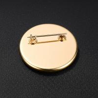 China 1.5 Inch Custom Iron Single Post Die Struck Pin Antique Gold Badge for Club Membership Recognition for sale
