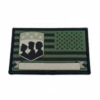 China Iron-On 3D Embroidered Custom Size Twill Fabric Patches for Tactical Gear Bag  Clothing / Outdoor Use-Logo / Design Options for sale