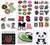China Machine Embroidery Cute Round Shape Cartoon Iron-On Fabric Patch for Garments Hats and Bags DIY Decoration for sale